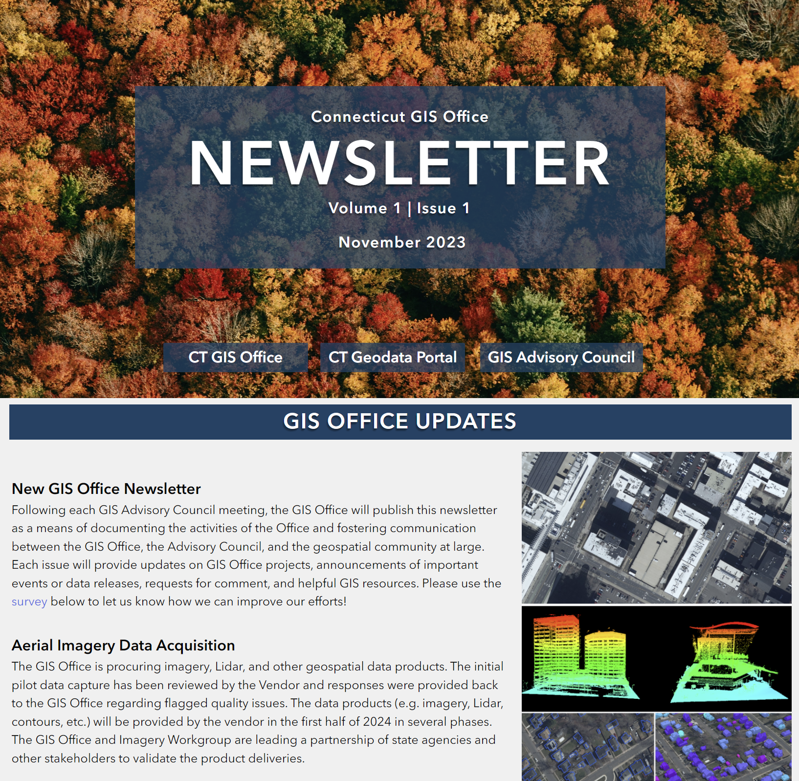 CT GIS Office Newsletter | Connecticut Environmental Conditions Online
